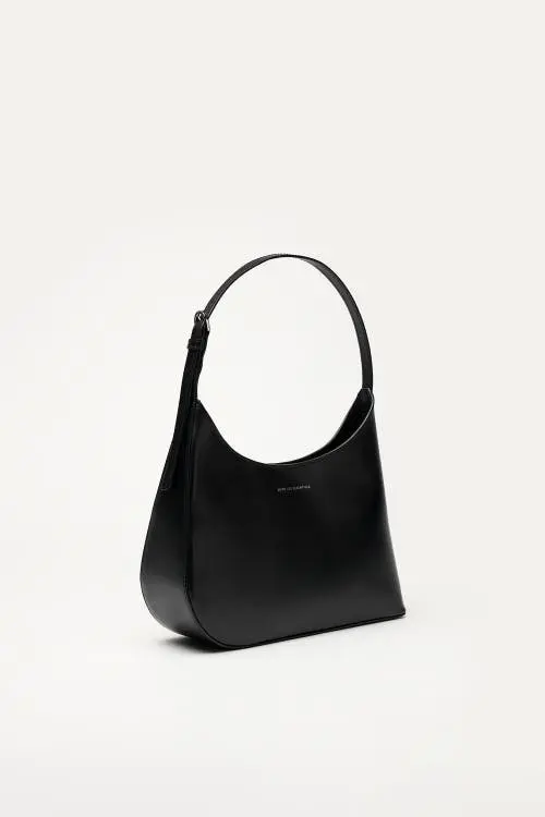 WANT Les Essentiels Arch Smooth Leather Shoulder Bag - Black