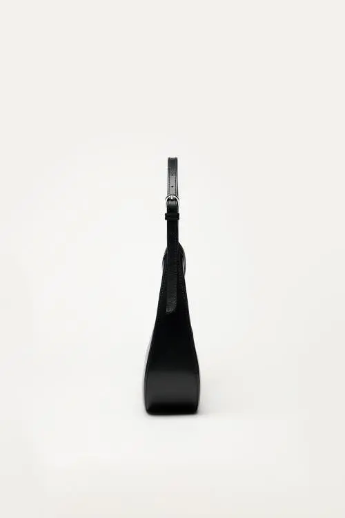 WANT Les Essentiels Arch Smooth Leather Shoulder Bag - Black