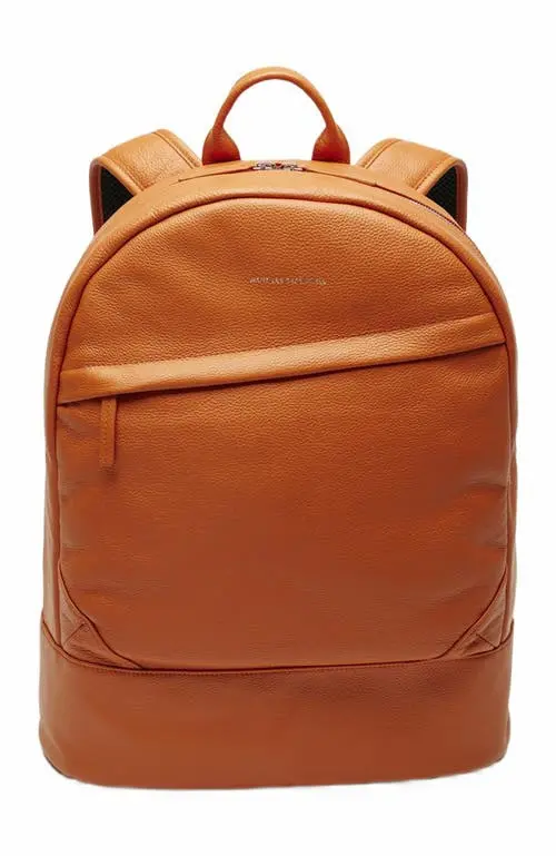 WANT Les Essentiels Kastrup Pebble-grained Leather Backpack - Orange