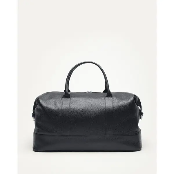 WANT Les Essentiels Kelowna Pebble-grained Leather Weekender Bag - Navy
