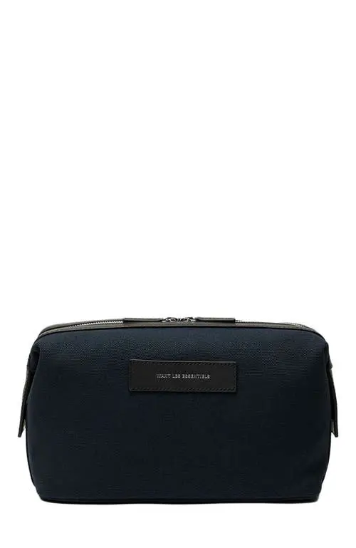 WANT Les Essentiels Kenyatta Organic Cotton Canvas Toiletry Bag - Black