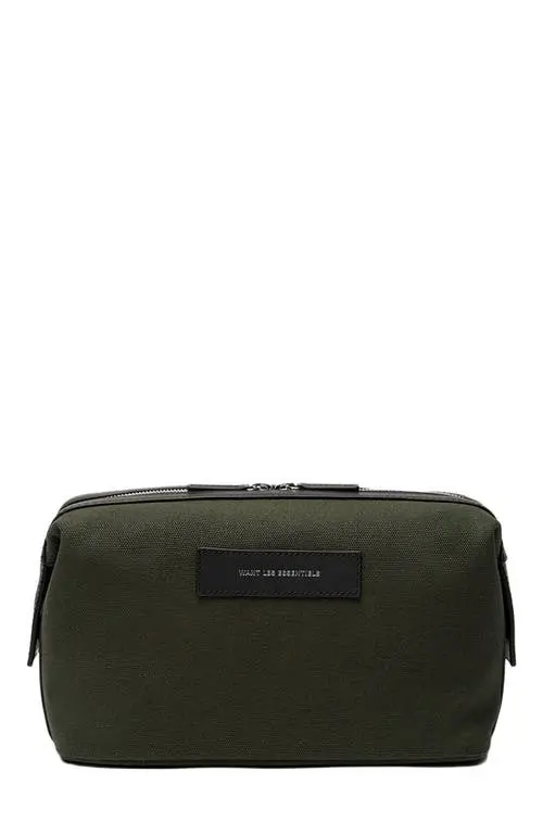 WANT Les Essentiels Kenyatta Organic Cotton Canvas Toiletry Bag - Black