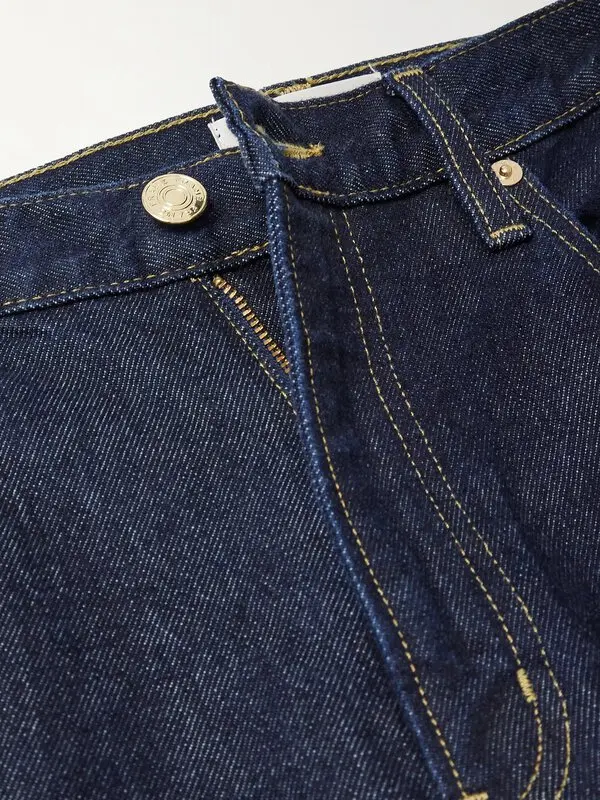 FRAME The Hang Cropped Straight-leg Jeans - Blue