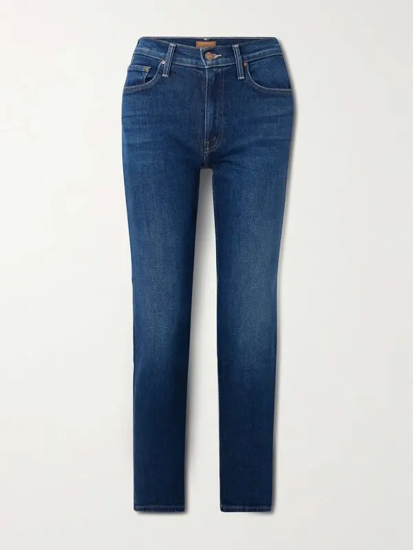 MOTHER The Mid-rise Rider Flood Skinny Jeans