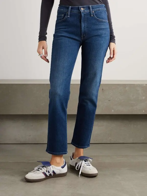 MOTHER The Mid-rise Rider Flood Skinny Jeans