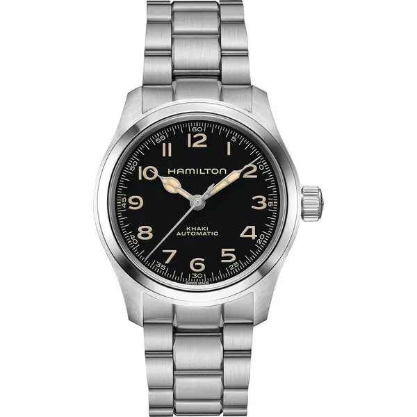 Hamilton Khaki Field Automatic Bracelet Watch - Black