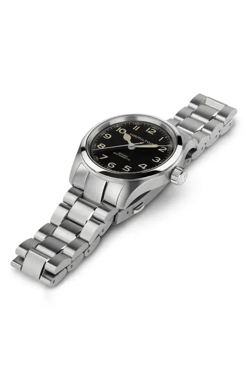 Hamilton Khaki Field Automatic Bracelet Watch - Black