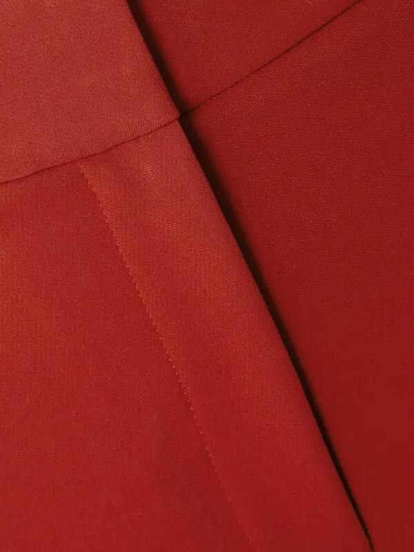 Veronica Beard Lebone Pleated Crepe Straight-leg Trousers