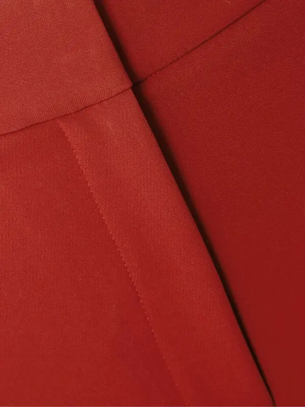 Veronica Beard Lebone Pleated Crepe Straight-leg Trousers