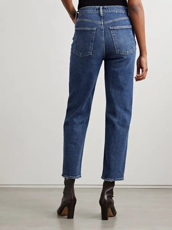 AGOLDE 90s Pinch Waist Cropped Jeans - Blue