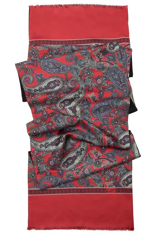 ELIZABETTA Veneziawool Backed Silk Scarf For