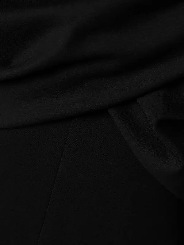 SALON 1884 Nova Convertible Silk-jersey Turtleneck Jumpsuit