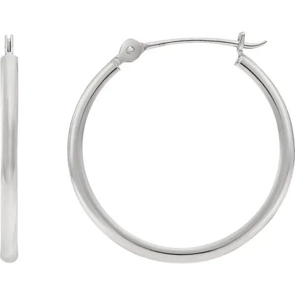 DONATELLO GIAN Sterling Hoop Earrings - Silver