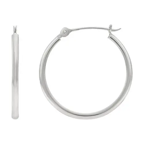DONATELLO GIAN Name' Sterling Hoop Earrings - Silver