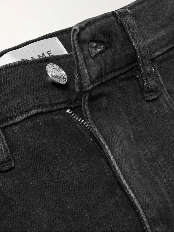 FRAME Le Sleek Embellished Jeans - Black