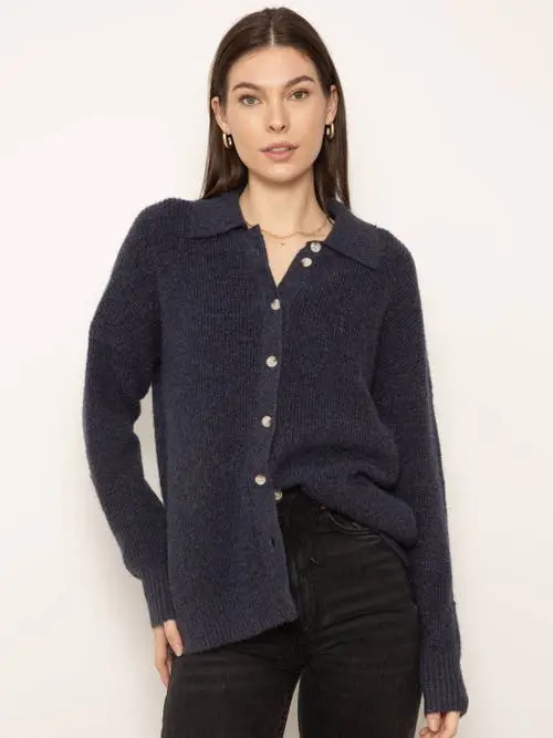 Central Park West Millie Oversized Sweater Polo