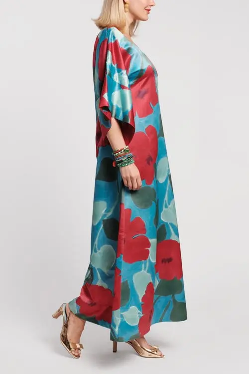 FRANCES VALENTINE Spinnaker Maxi Dress - Navy/red/multi