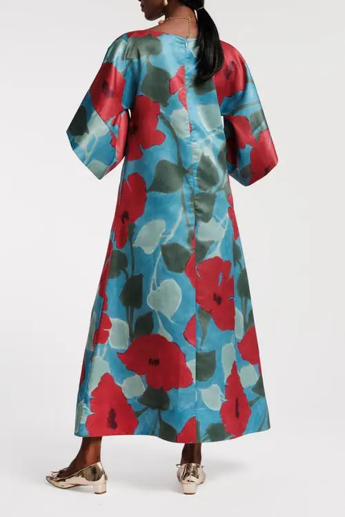 FRANCES VALENTINE Spinnaker Maxi Dress - Navy/red/multi