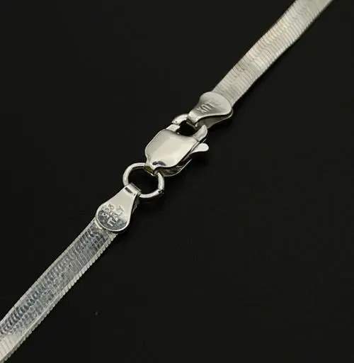 DONATELLO GIAN Sterling Thick Herringbone Chain Necklace