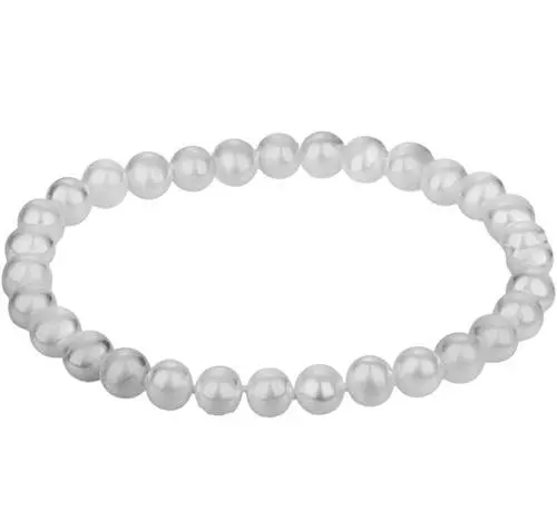 DONATELLO GIAN Name' Shell Pearl Stretch Bracelet - Grey