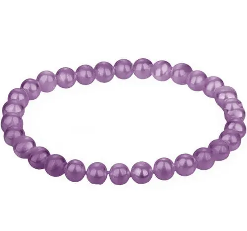 DONATELLO GIAN Name' Shell Pearl Stretch Bracelet - Purple