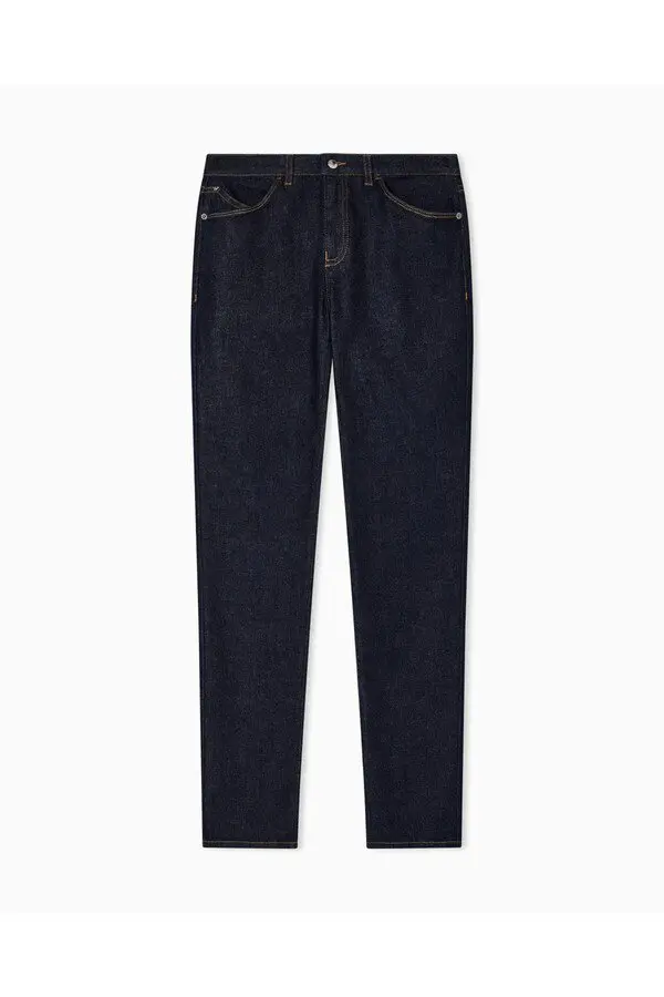 Emporio Armani J18 High-rise Skinny-leg Jeans - Blue