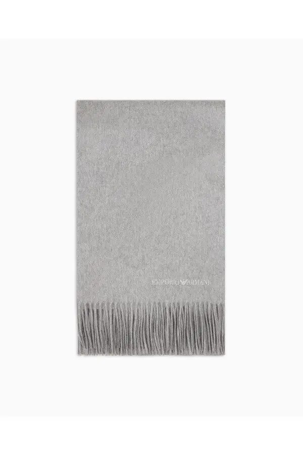 Emporio Armani Casentino Cashmere Scarf - Grey