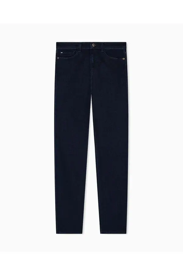 Emporio Armani High-waisted Skinny Leg Jeans - Blue
