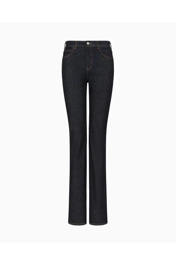 Emporio Armani J47 Slim-fit Mercerised Denim Jeans - Blue