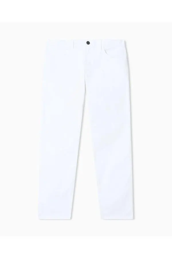 Giorgio Armani Regular-fit Five-pocket Trousers - White