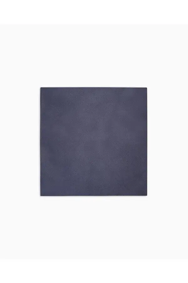 Giorgio Armani Silk Pocket Square - Blue