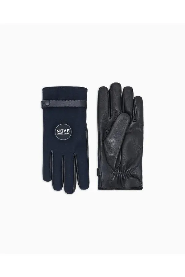 Giorgio Armani Neve Gloves - Blue