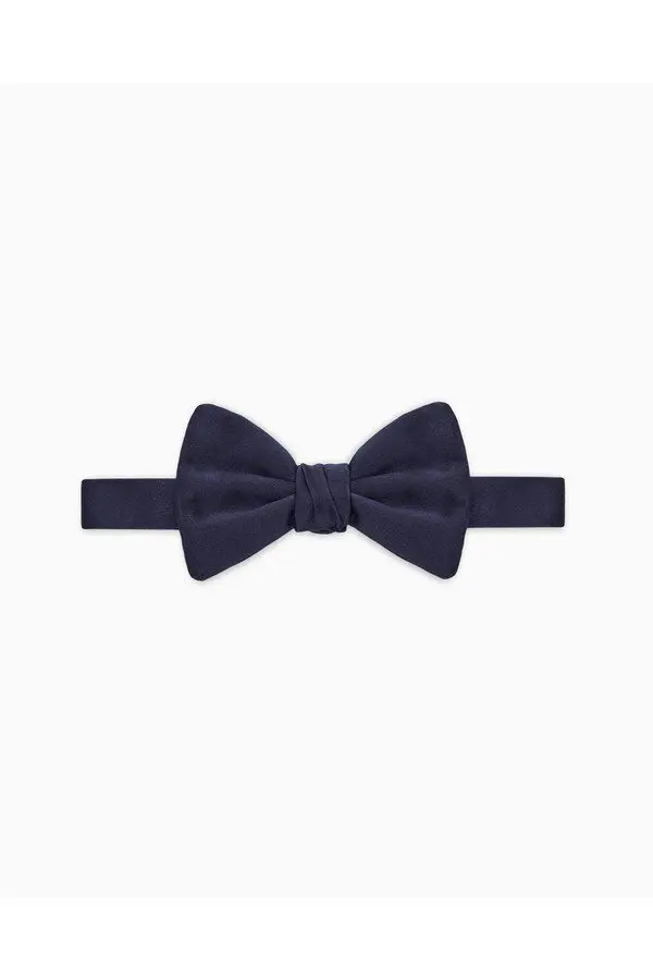 Giorgio Armani Knotted Bow Tie - Blue