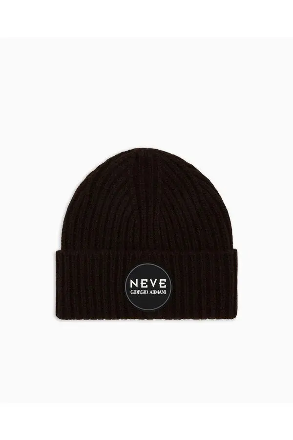 Giorgio Armani Neve Cashmere Beanie - Natural