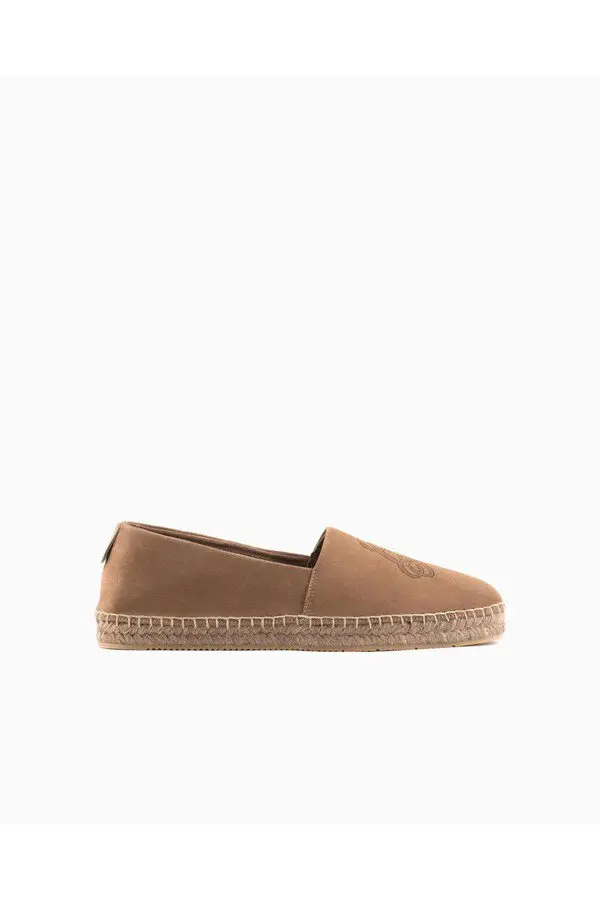 Giorgio Armani Suede Espadrilles With Logo - Red