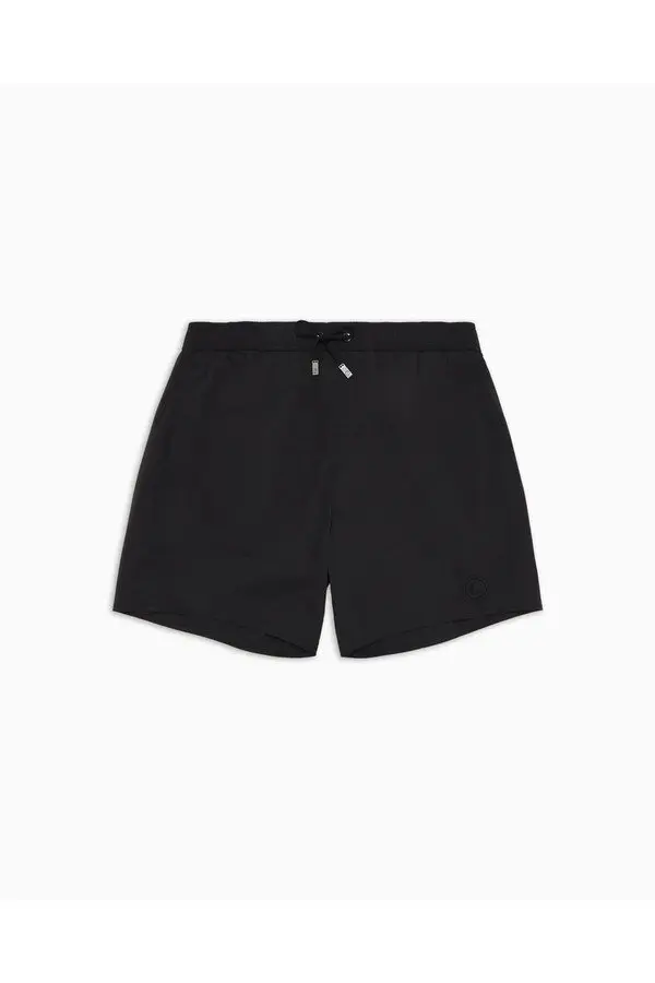Giorgio Armani Drawstring Swim Trunks - Black
