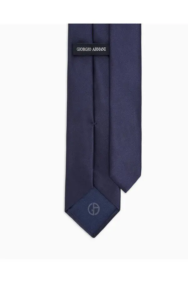 Giorgio Armani Pure Silk Neck Tie - Blue