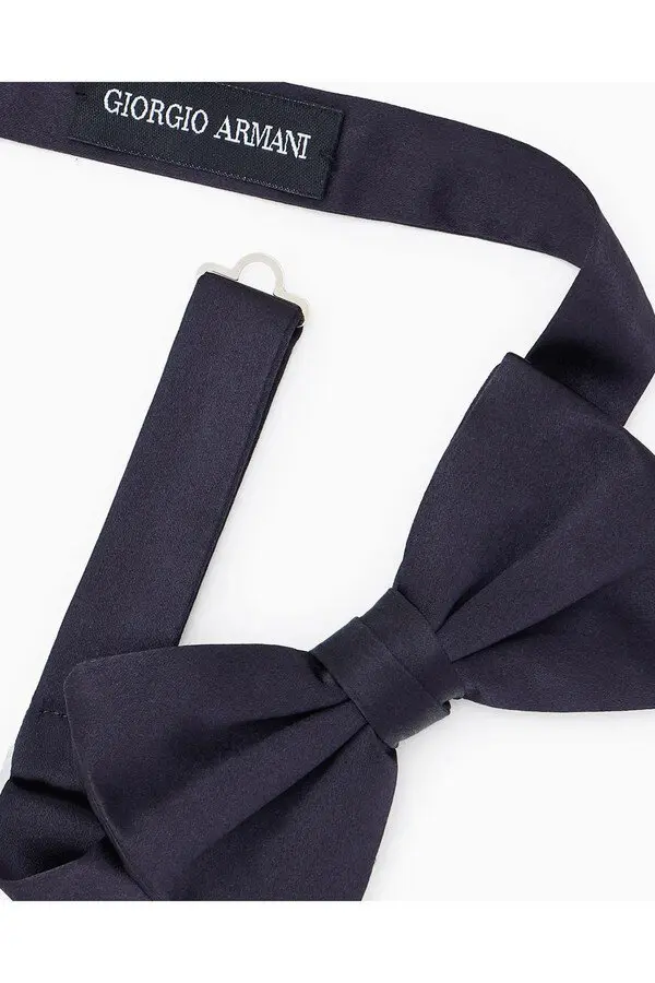 Giorgio Armani Pure Silk Knotted Bow Tie