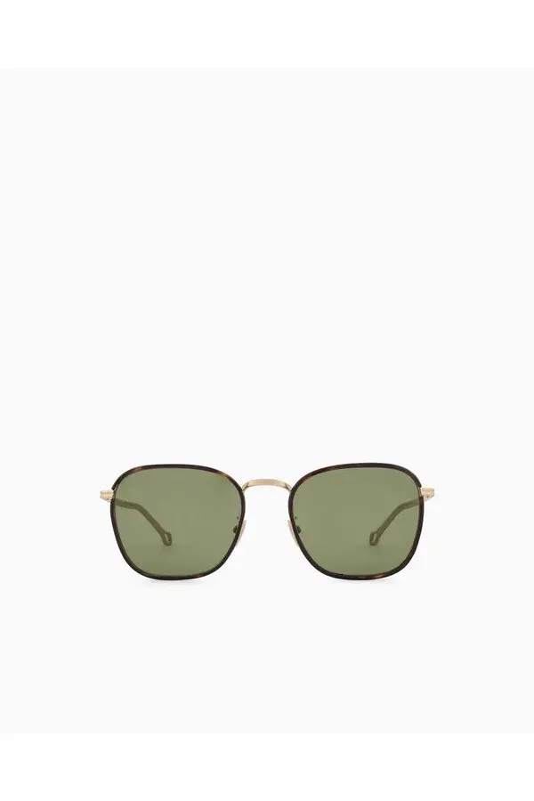 Giorgio Armani Square Frame Sunglasses - Gold