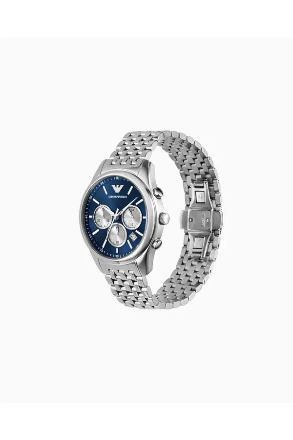 Emporio Armani Chronograph Stainless Steel Bracelet Watch - Red