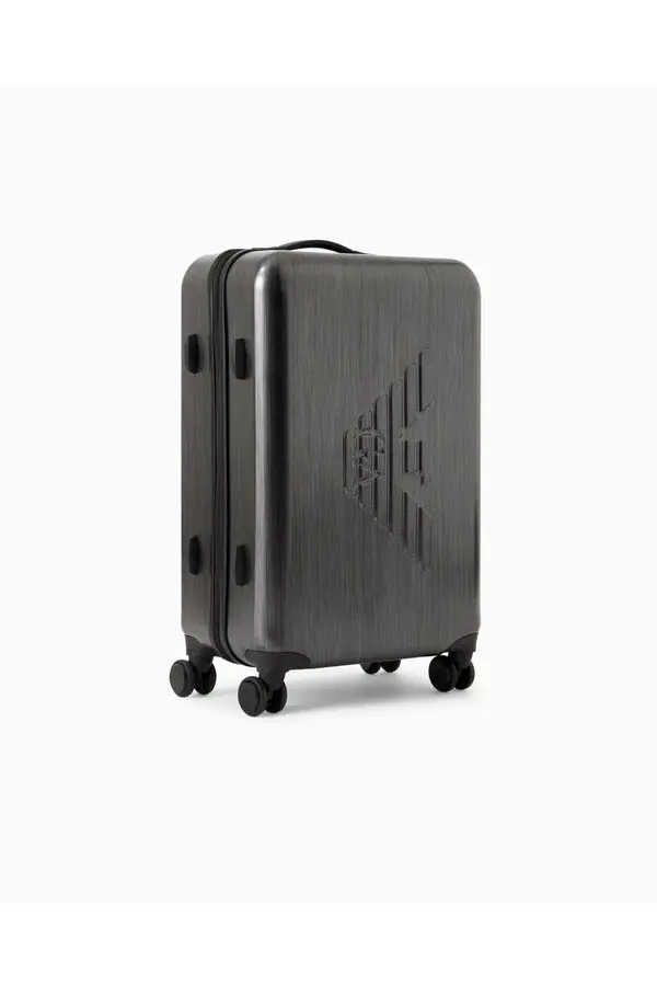 Emporio Armani Abs Trolley Suitcase With Embossed Eagle