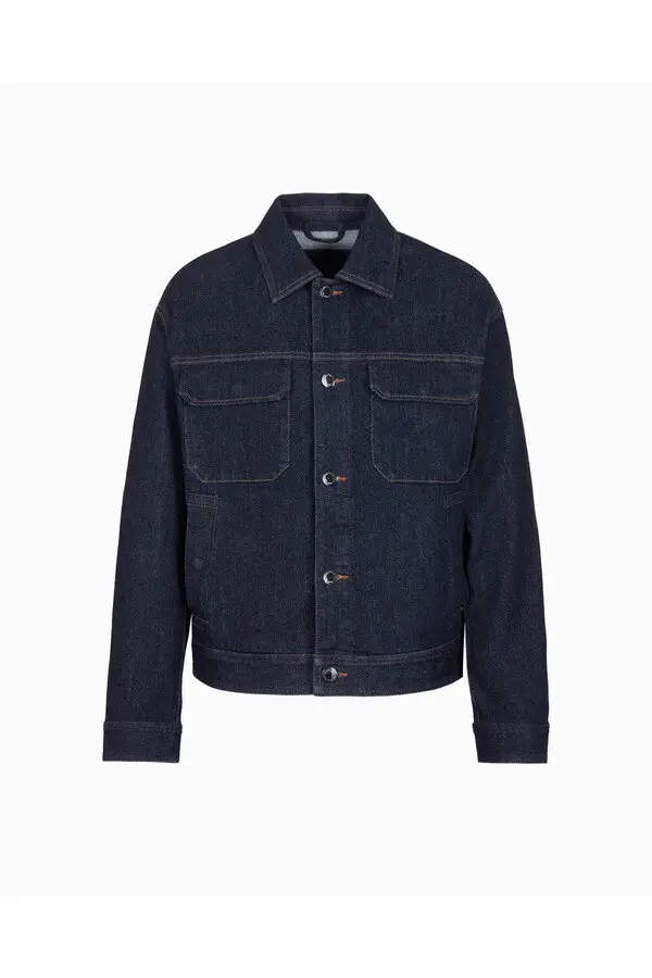 Emporio Armani Rinse-washed Denim Jacket