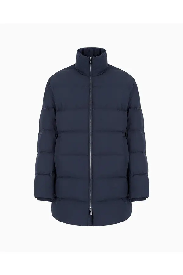 Emporio Armani Oversized Quilted Nylon Puffer Jacket - Green