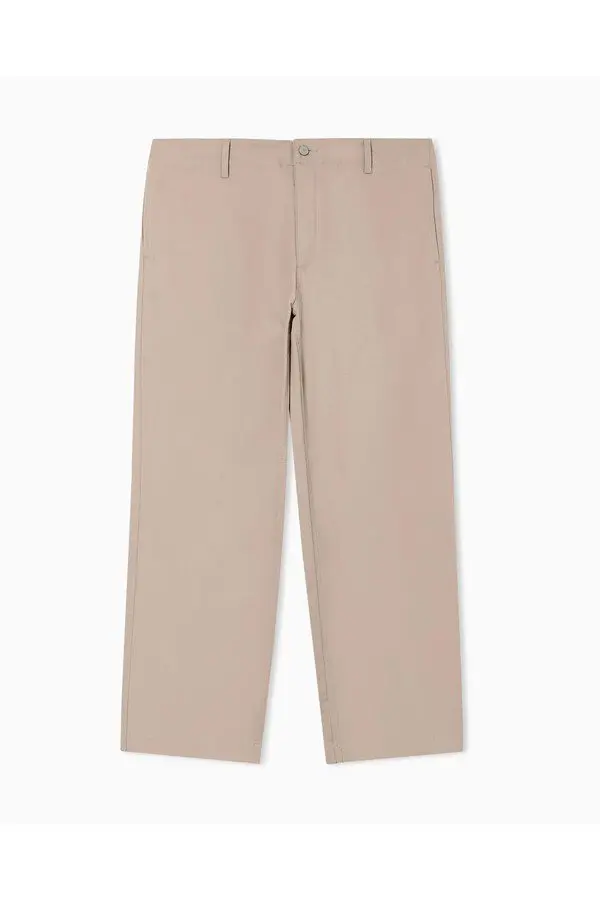 Emporio Armani Asv Organic Gabardine Chinos - Natural