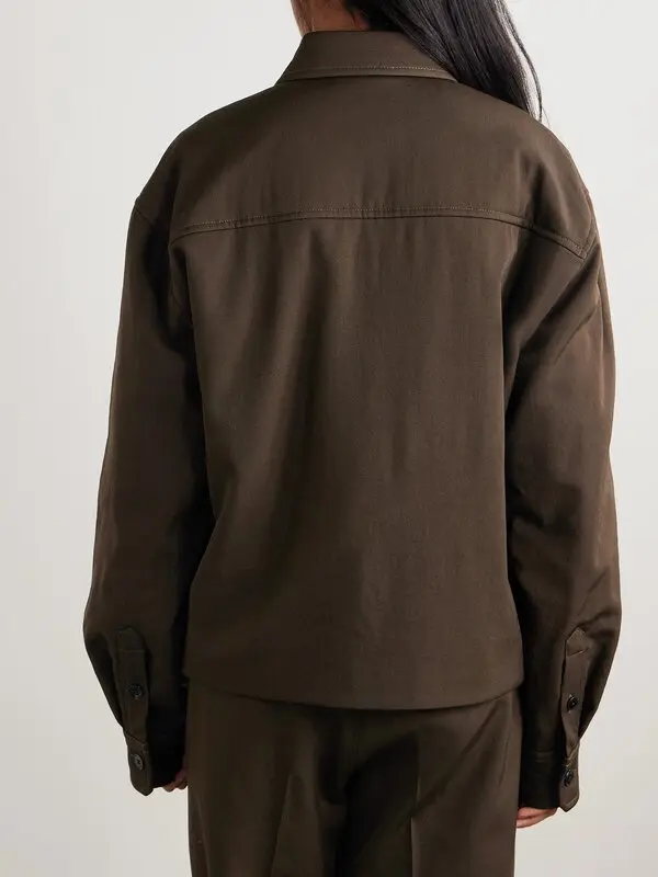 LEMAIRE Oversized Padded Wool-twill Jacket