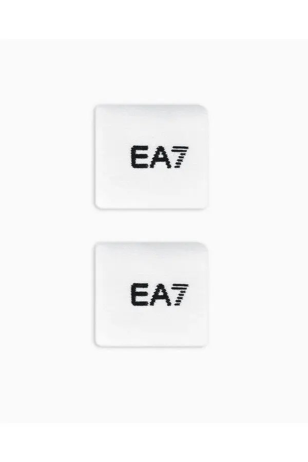 EA7 Tennis Wristbands - White