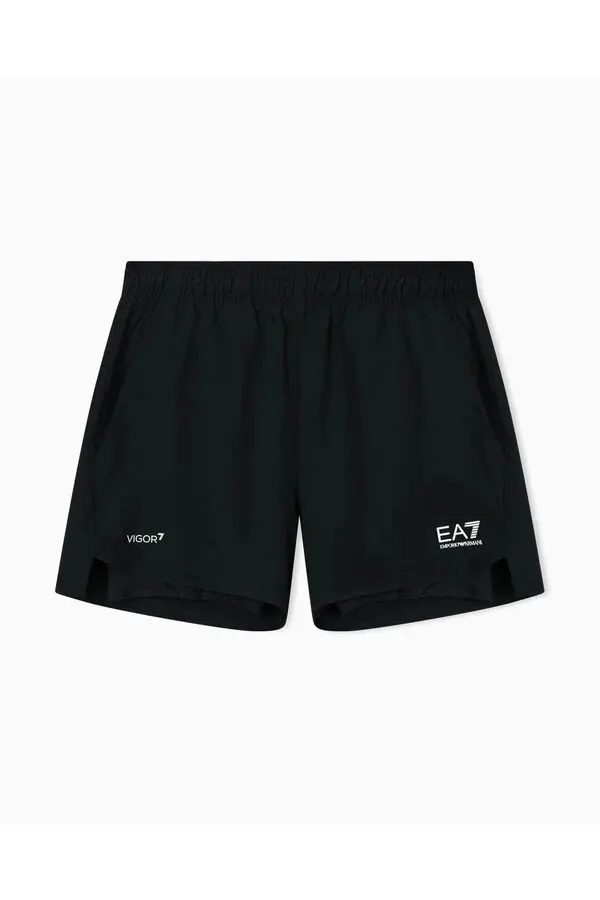EA7 Dynamic Athlete Vigor7 Technical Fabric Shorts - Black