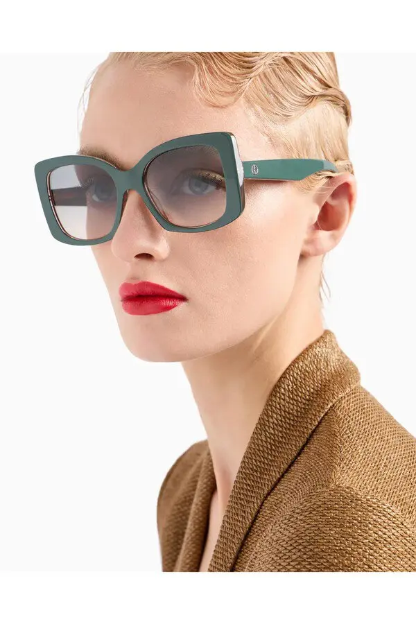 Giorgio Armani Cat-eye Bio-acetate Sunglasses - Green