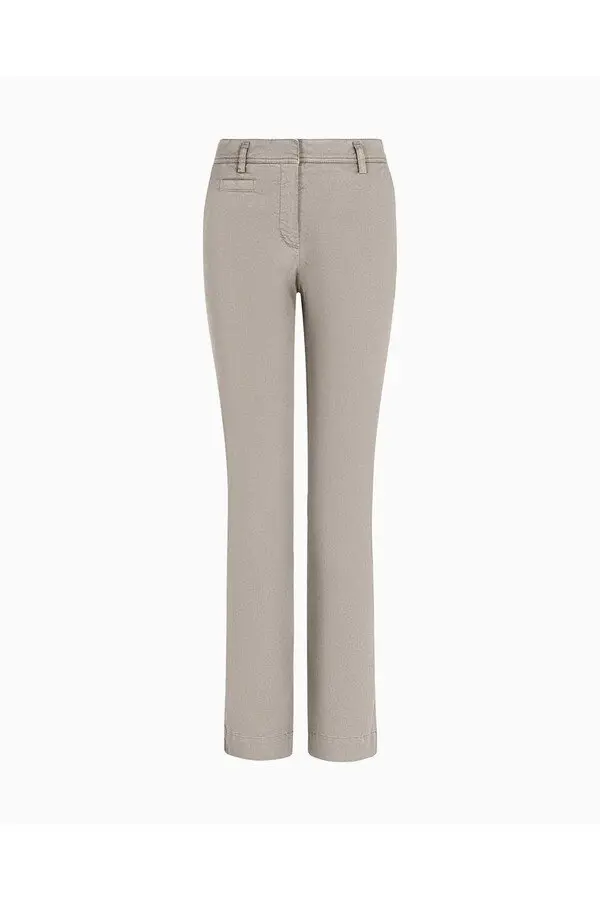 Giorgio Armani Stretch Cotton Chinos - Natural