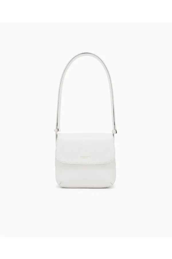Giorgio Armani La Prima Palmellato-leather Bag - White